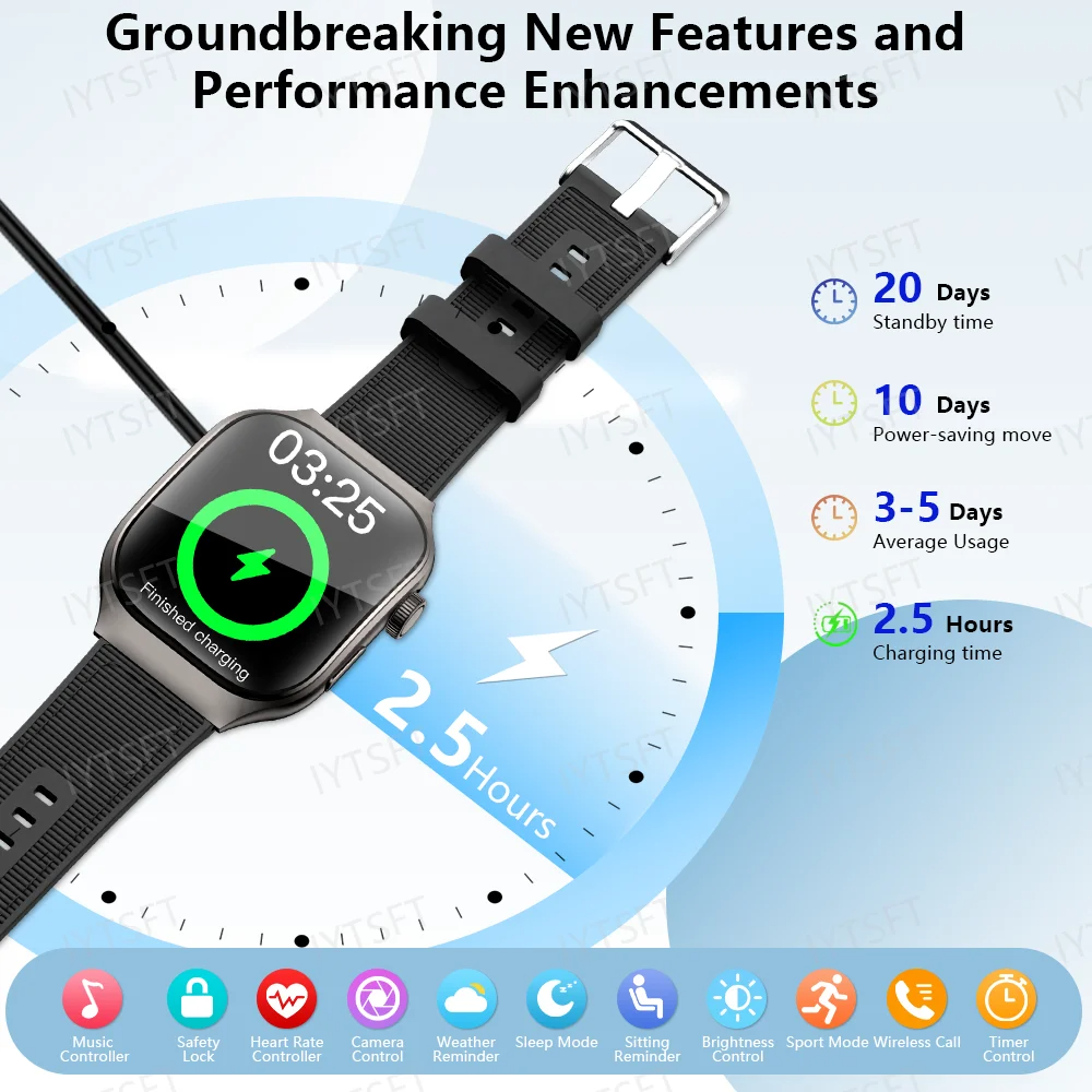 X1AOM1 LAXASFIT New Curved Screen Women's Smart Watch 2.01'' AMOLED HD ...
