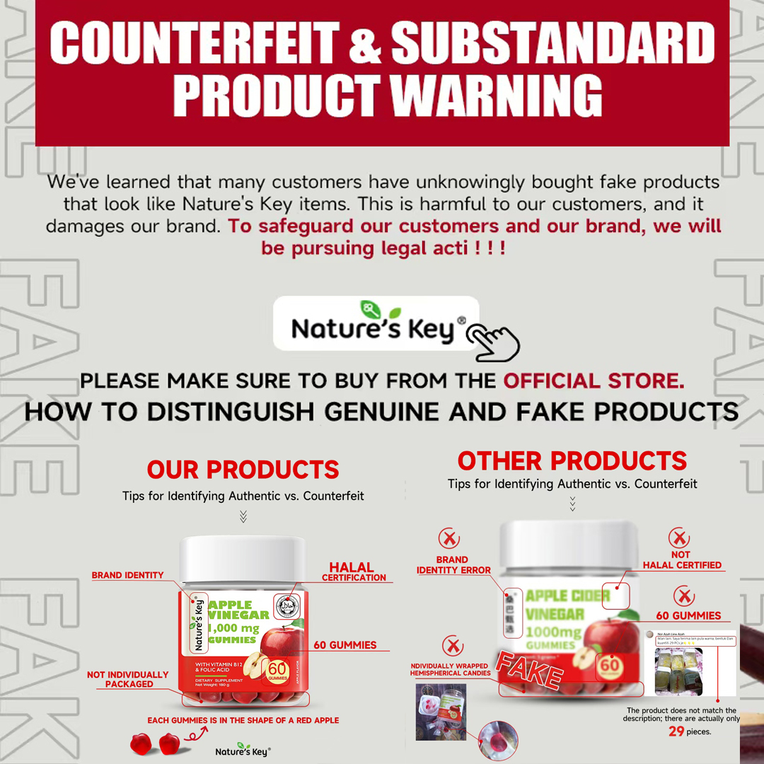 Nature's Key Vegan Apple Cider Vinegar Gummies Digest Health Diet ...