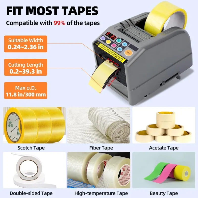【COD】ZCUT-9 Automatic Tape Cutting Machine Paper Cutter Tape Dispenser ...