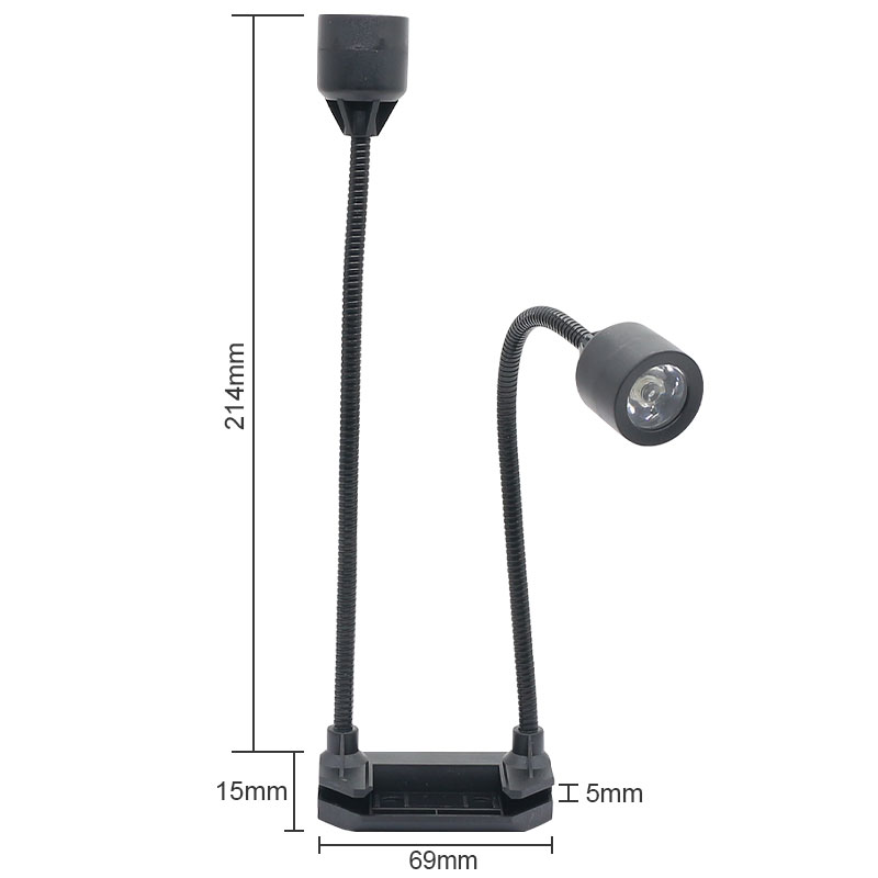 YIZHAN LED Adjustable Microscope Illumination Double Head Gooseneck for ...