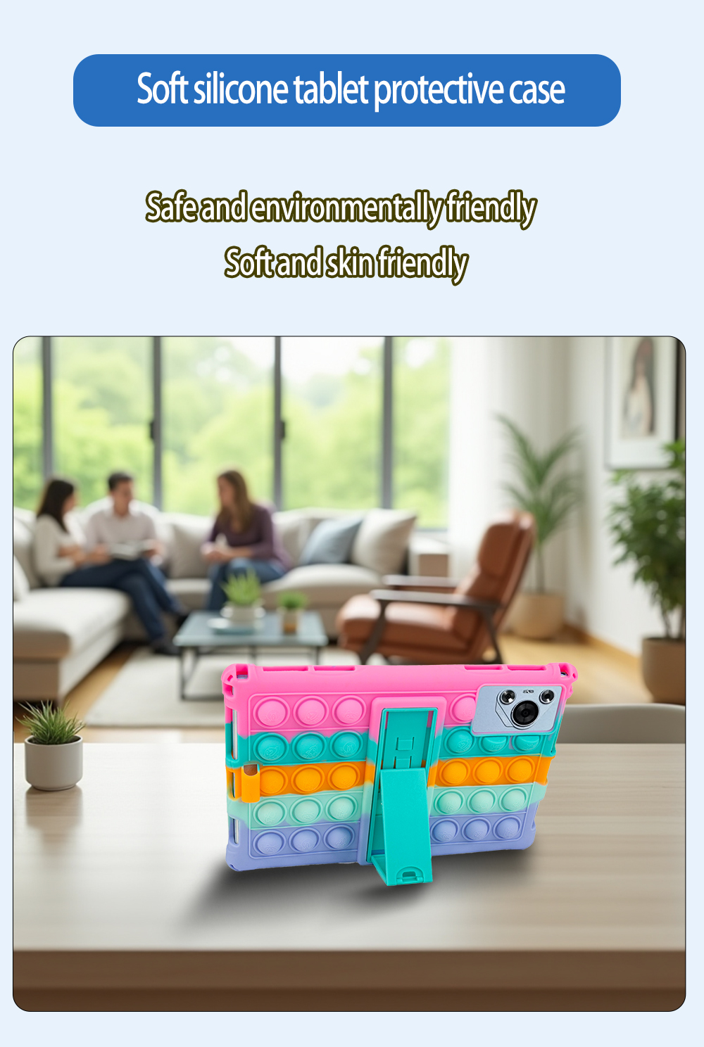 for Galaxy Tab X95 Pro Pro+ 10.8 Inch Tablet PC Soft Bubble Stand ...