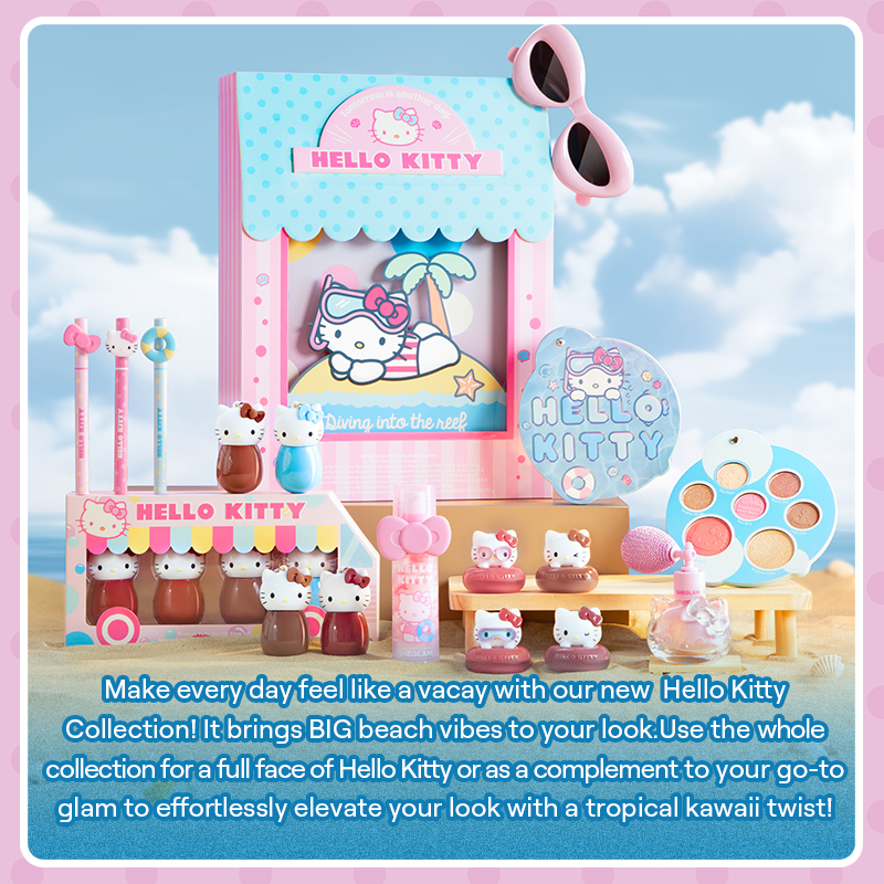 Hello Kitty X SHEGLAM Fun In The Sun Color Eyeshadow Palette Face ...