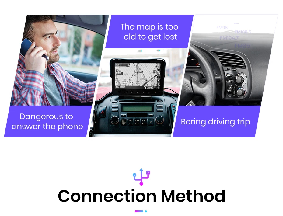 EKLEVA 4K Wireless CarPlay Android Auto Dual Screen Car DVR Dash Cam 11 ...