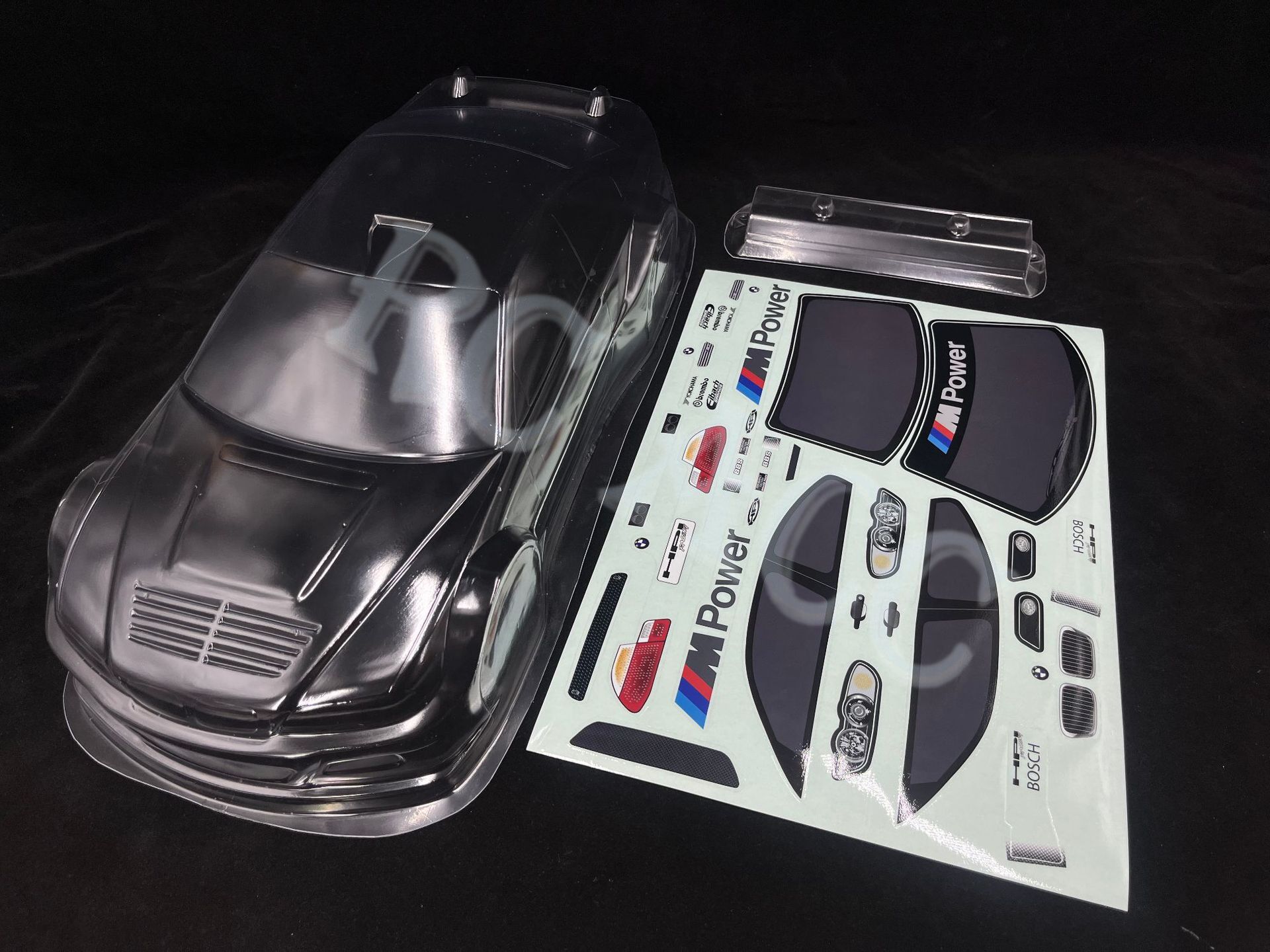 RC 260mm Wheelbase 1/10 BMW M3 Body Shell PC Shell w/ Tail & Sticker ...