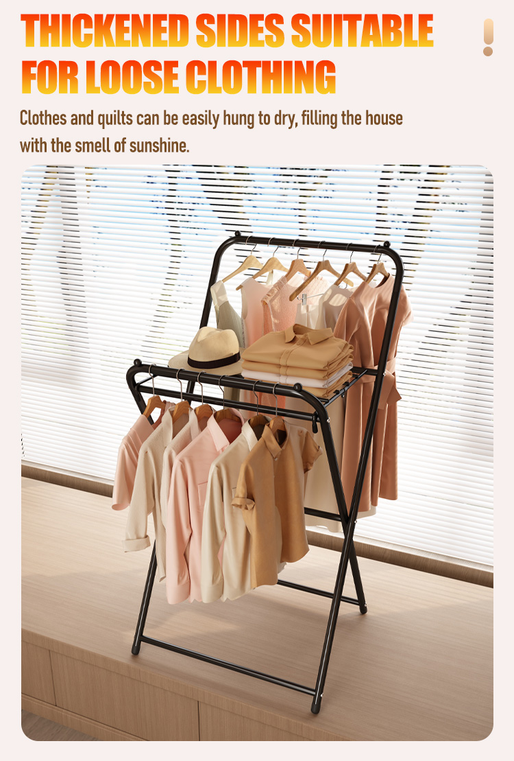 Simple clothes rack coat rack floor household vertical rack dormitory ...