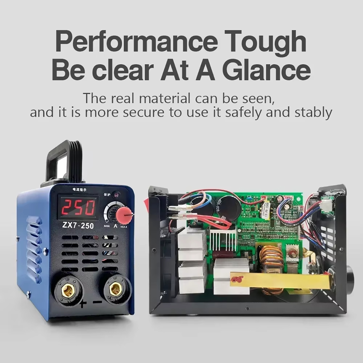 ZX7-315 MMA250 Mesin Welding Rod Digital Welding Set Weld Portable ...