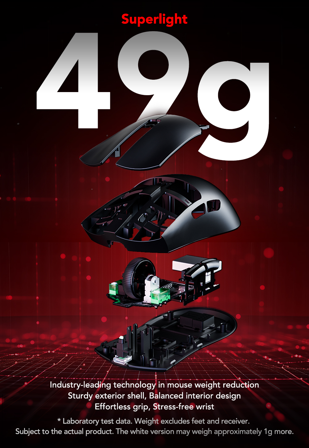 KYSONA Jupiter Pro Gaming Mouse 26000 DPI 8000Hz PAW3395 49g Super ...