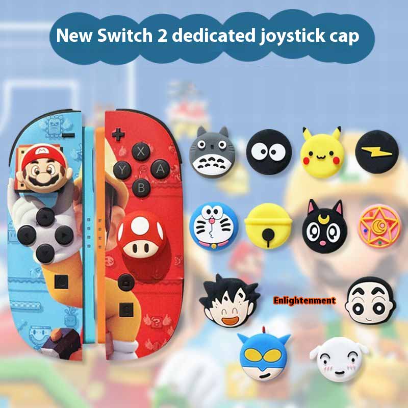 Cute Thumb Grips for Nintendo Switch 2 (2025), Soft Silicone-4 Pack ...