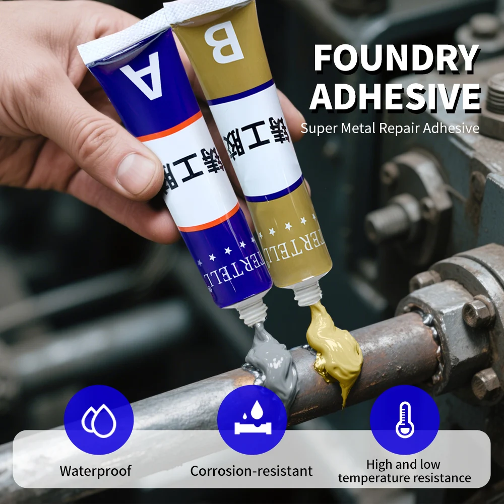 High Temperature Repair Paste - A&B Adhesive Gel for Metal Welding and ...