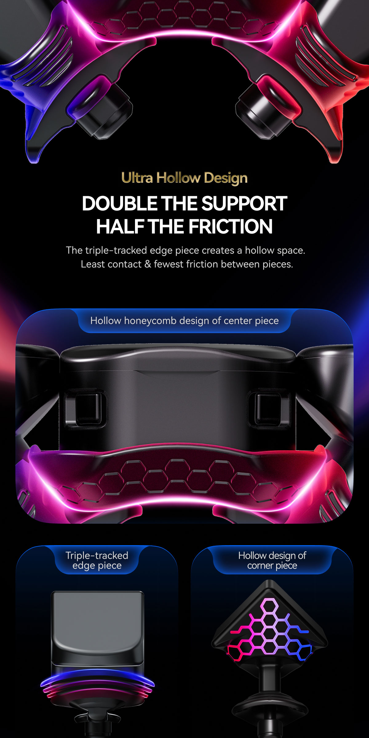 GAN 16 Maglev Max 3x3 Magnetic Speed Cube UV Coated Magic Cube ...