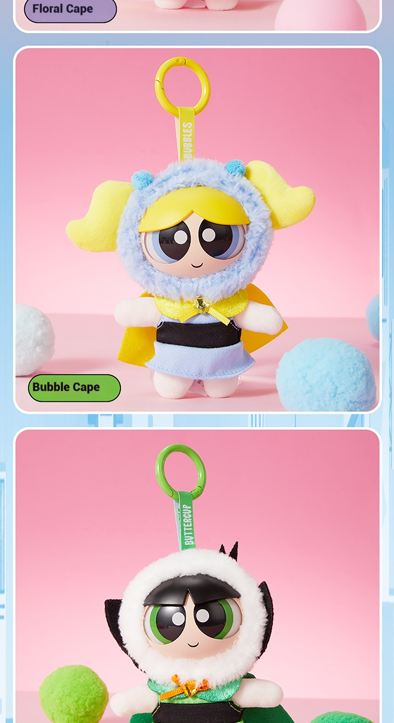 MINISO Official Powerpuff Girls Series-Transformable Girl Pendant Blind ...