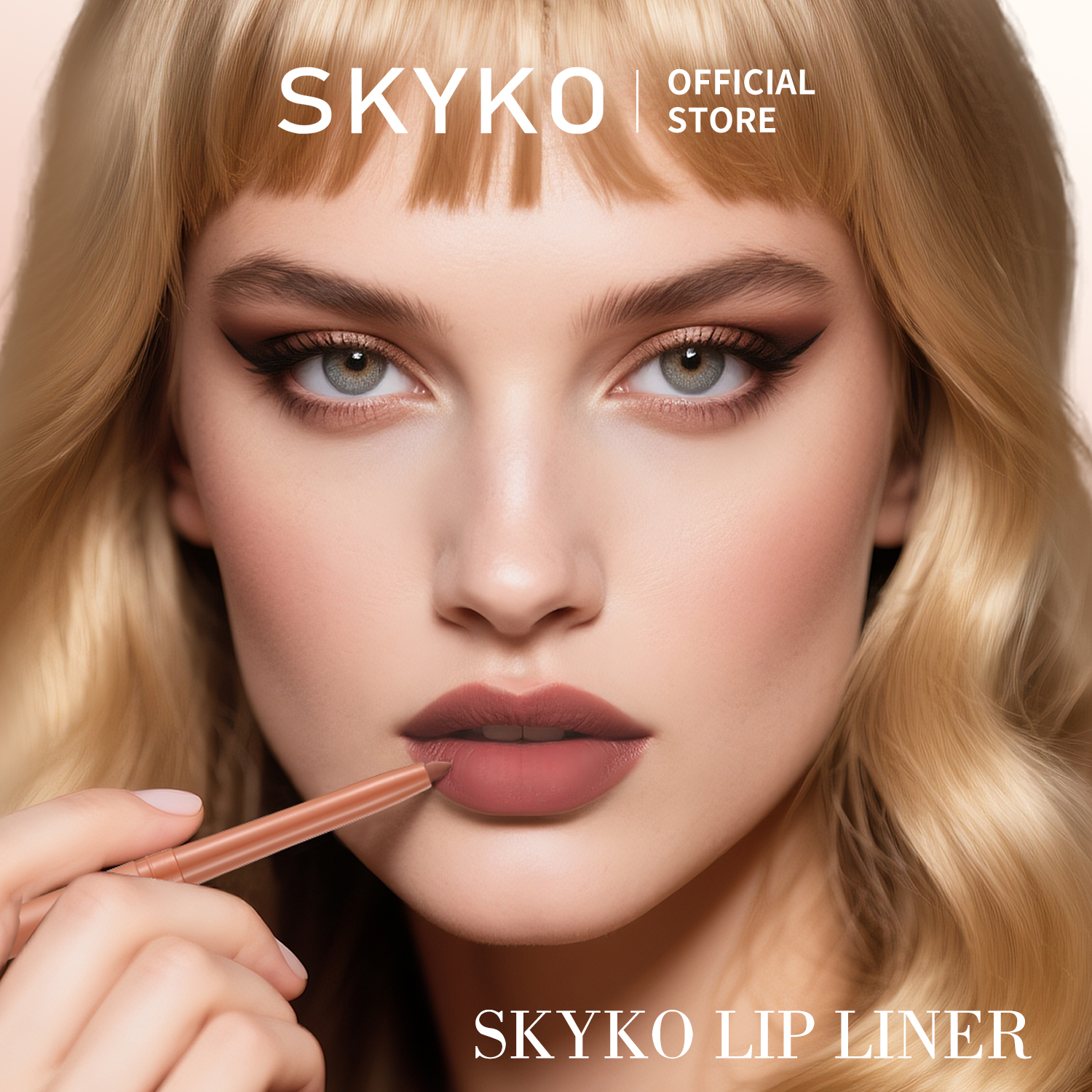 SKYKO Lipliner Pen High Pigment Lipstick Waterproof 12 Hours Lasting 6 ...