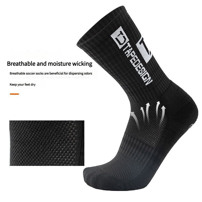 3-Piece Men's Football Grip Sock System - Silicone Anti-Slip Socks ...