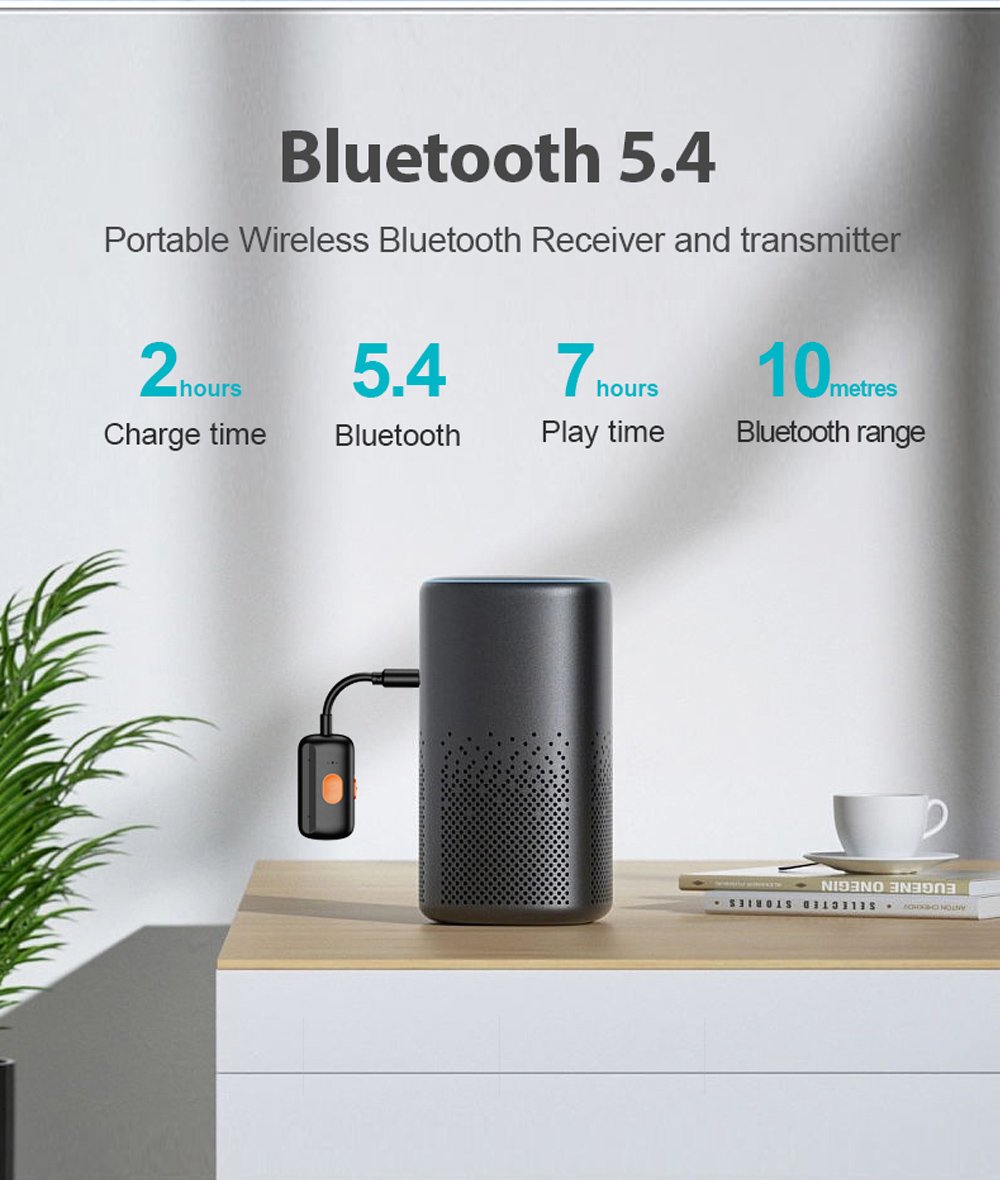 SPRISE Bluetooth 5.4 Audio Receiver Transmitter Wireless Transceiver 3 ...