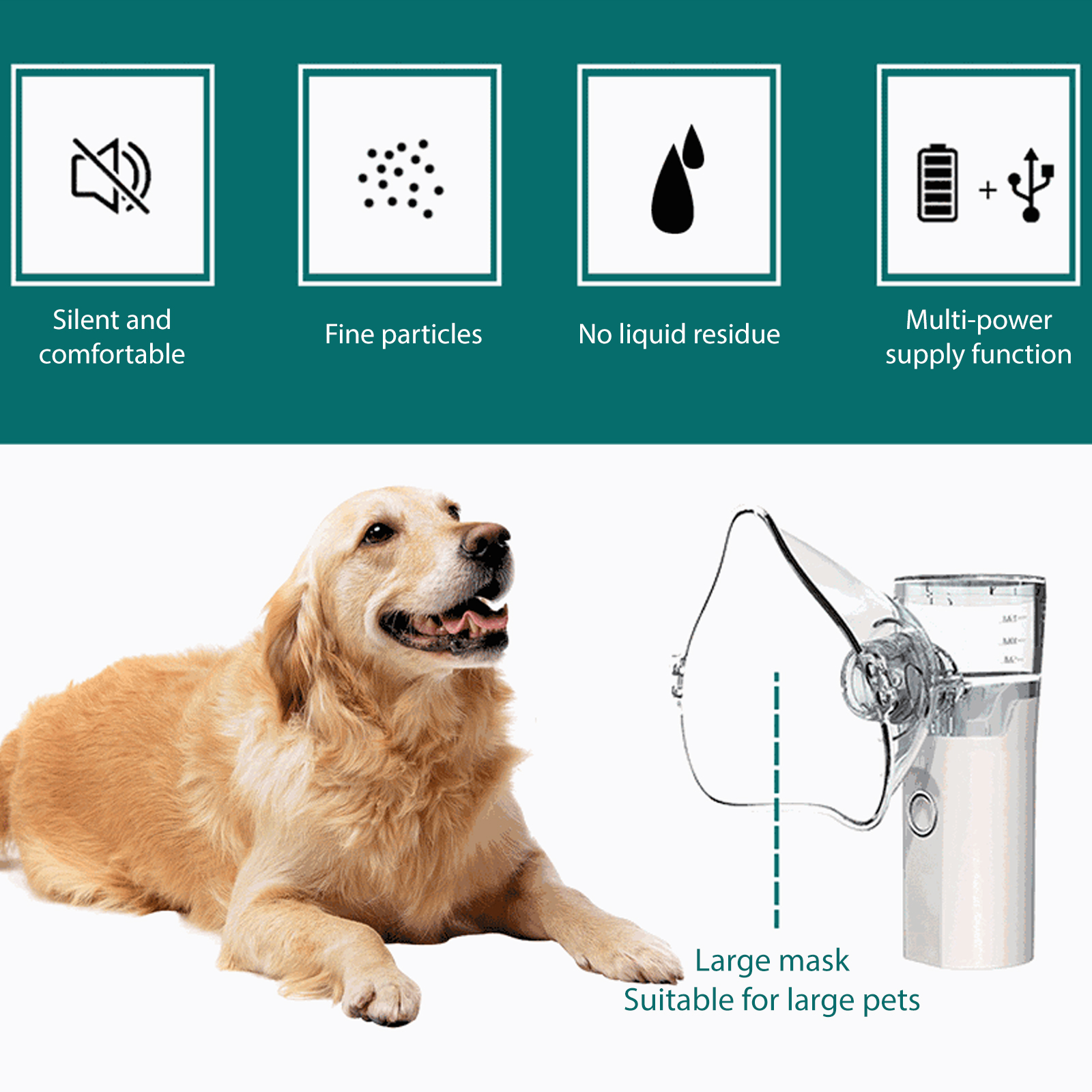 [Local delivery] Portable Pet Nebulizer - Handheld Inhaler Machine for ...