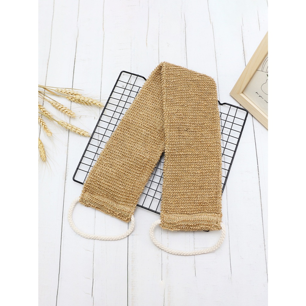 Natural Jute Back Scrubber - Hypoallergenic & Biodegradable, Exfoliates ...