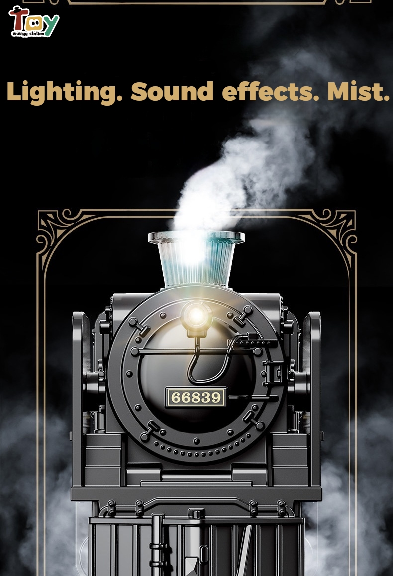 Retro Steam Train Electric Track Simulation With Electric Spray Train ...