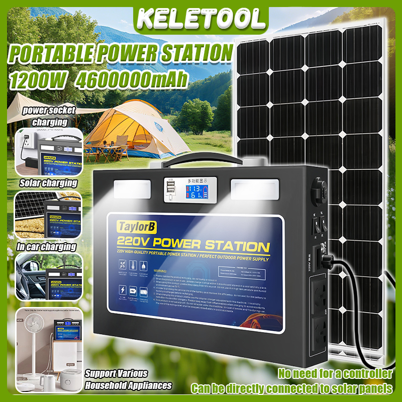 Outdoor Power supply Camping 1200W AC 220V Portable Power Station ...
