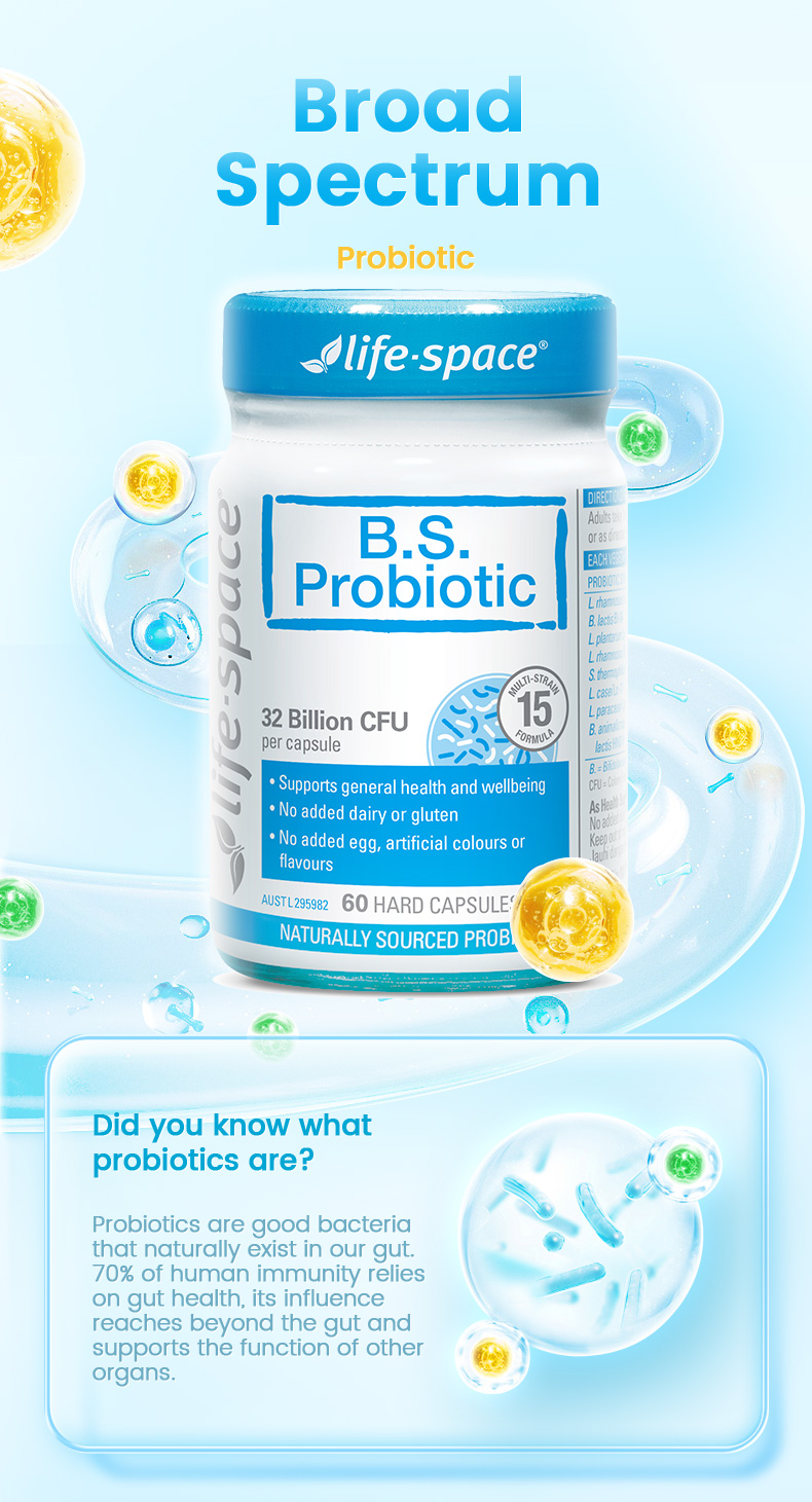 LifeSpace Adult Broad Spectrum Probiotic 15 in 1 Probiotic 30 Caps + 60 ...