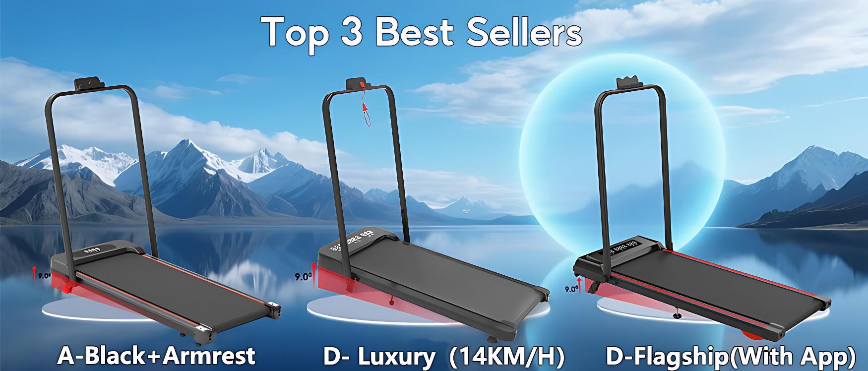 Luckinmall Walking Treadmill Indoor Running Walking Pad Foldable Smart ...