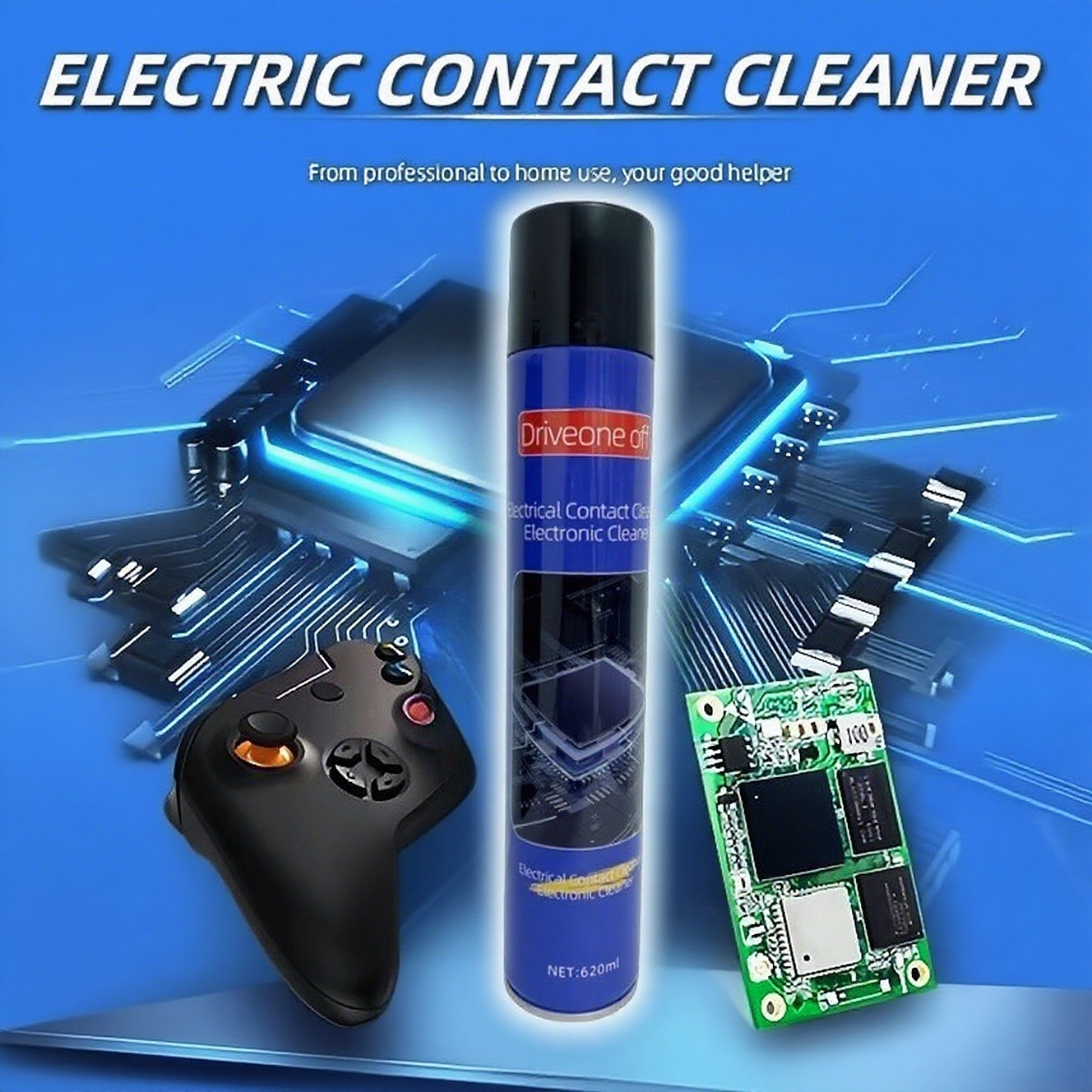 Multi-Purpose Contact Cleaner Electronic Cleaner Spray 620ML | Shopee ...