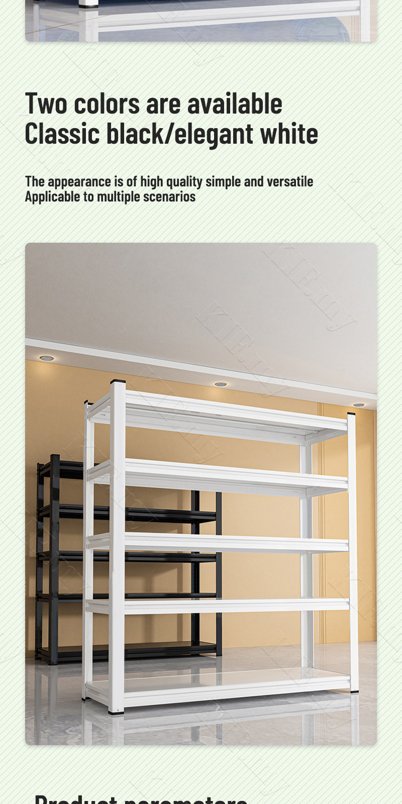 Adjustable Rak Besi Metal Boltless Rack Home kitchen Warehouse metal ...