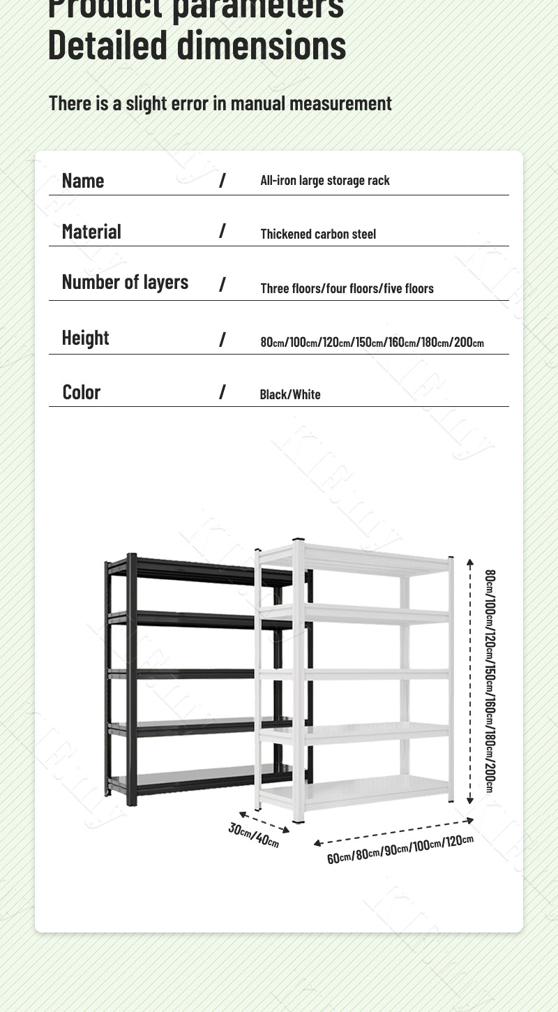 Adjustable Rak Besi Metal Boltless Rack Home kitchen Warehouse metal ...