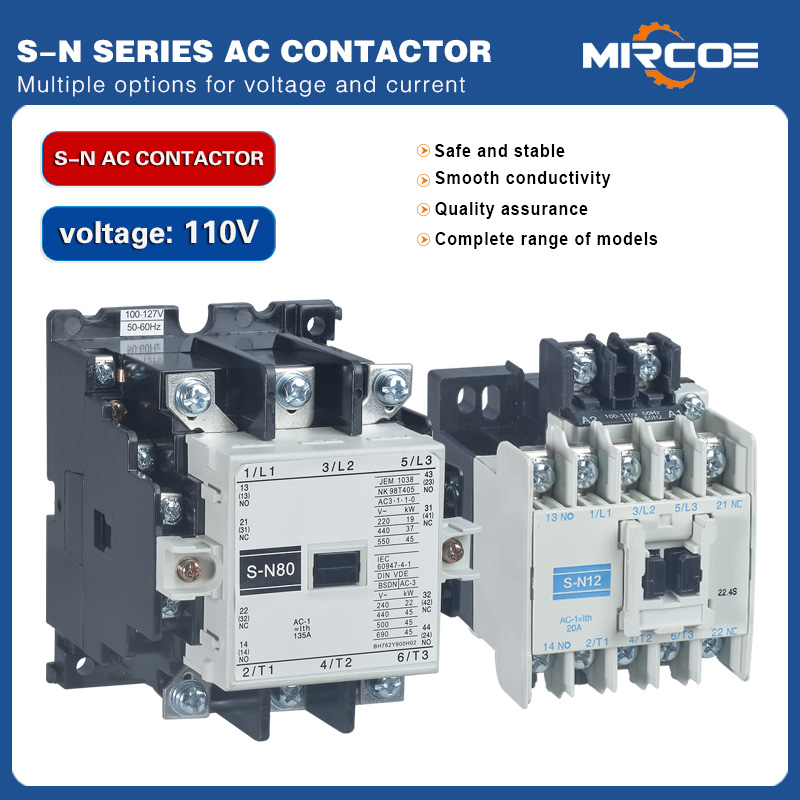 SN magnetic contactor 10A to 95A voltage 110V 220V 380V part number S ...