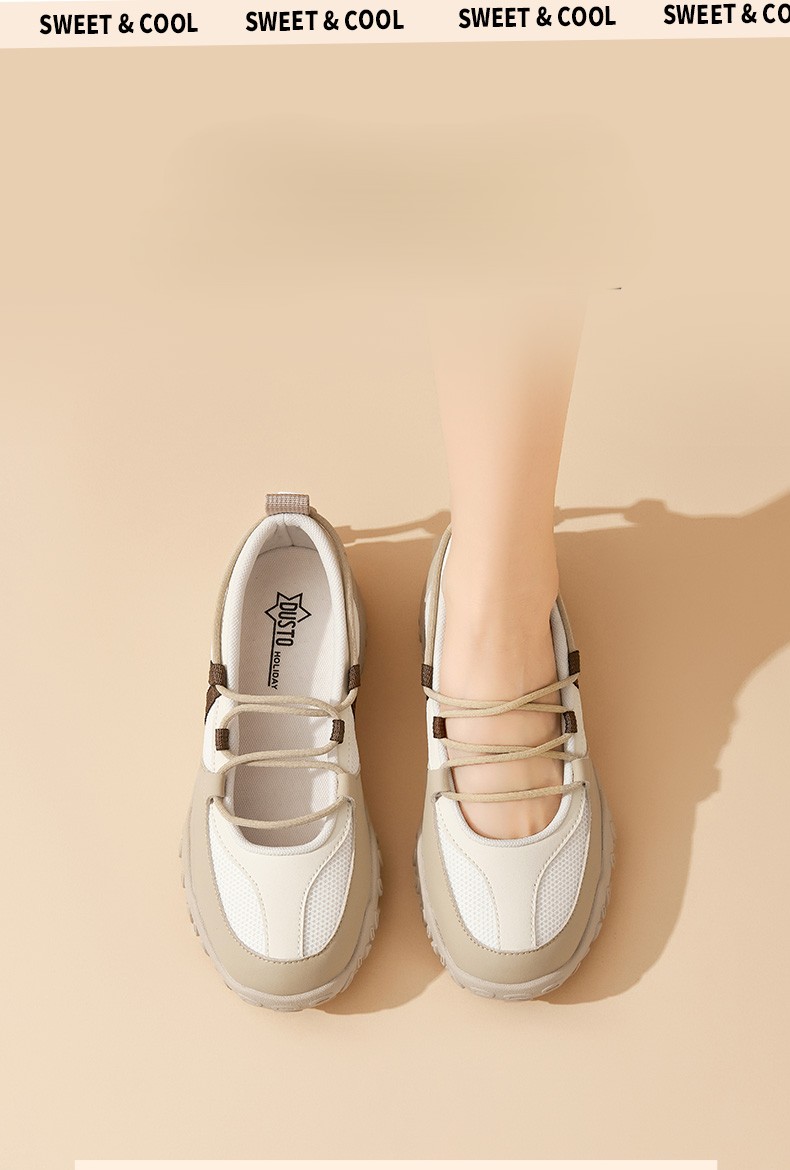 【New Restocked】DUSTO Flat Ballet Shoes - Breathable Soft-Soled Casual ...