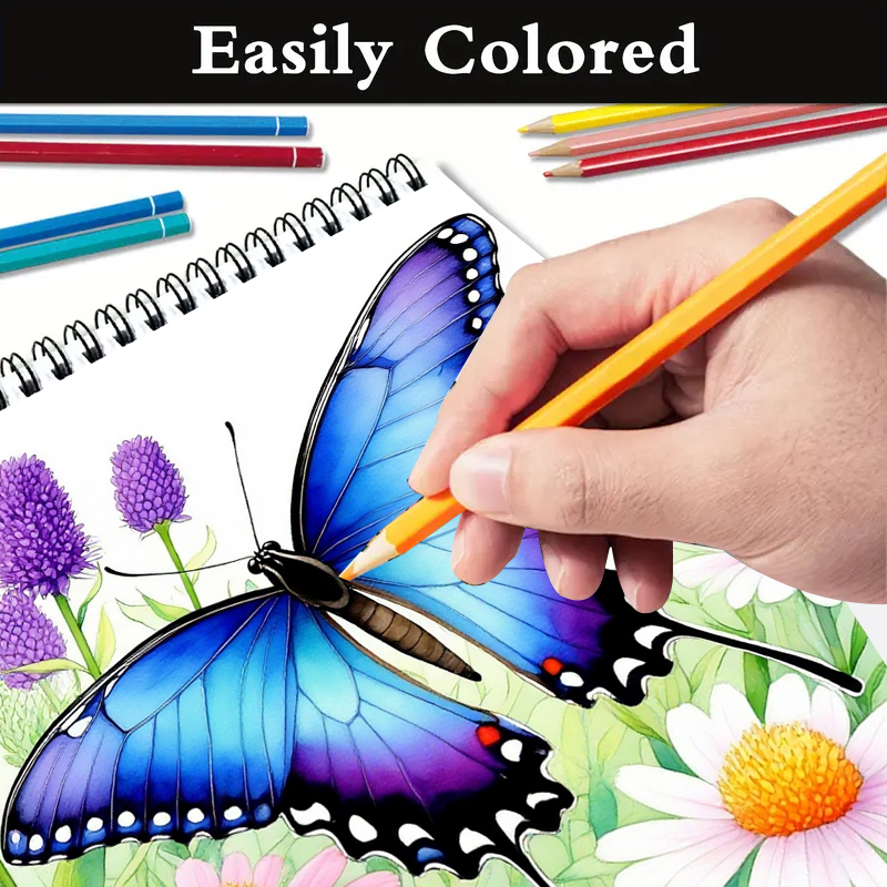 ArtJoy A4 Coloring Book Sketch Pad with 120gsm Thickened Specialty ...