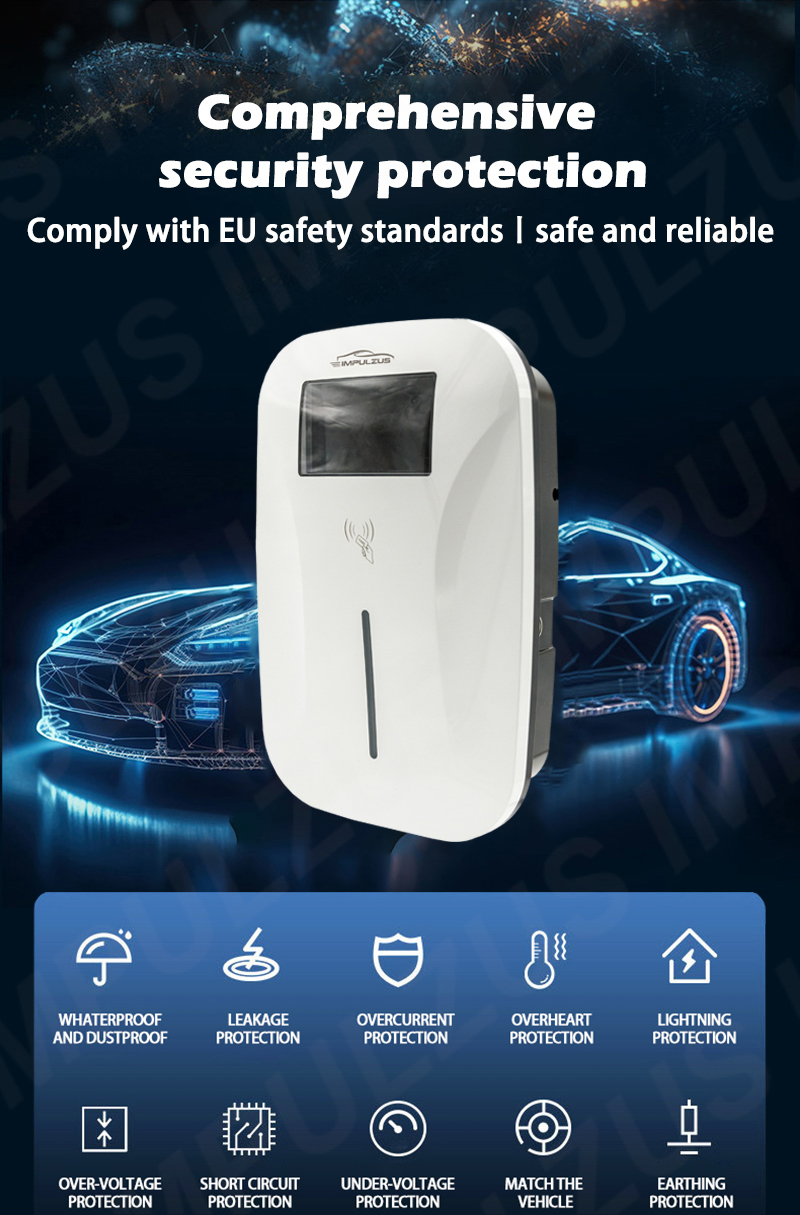 IMPULZUS EV Charging Station 7KW 11KW 22KW for EV Vehicle IEC62196 ...