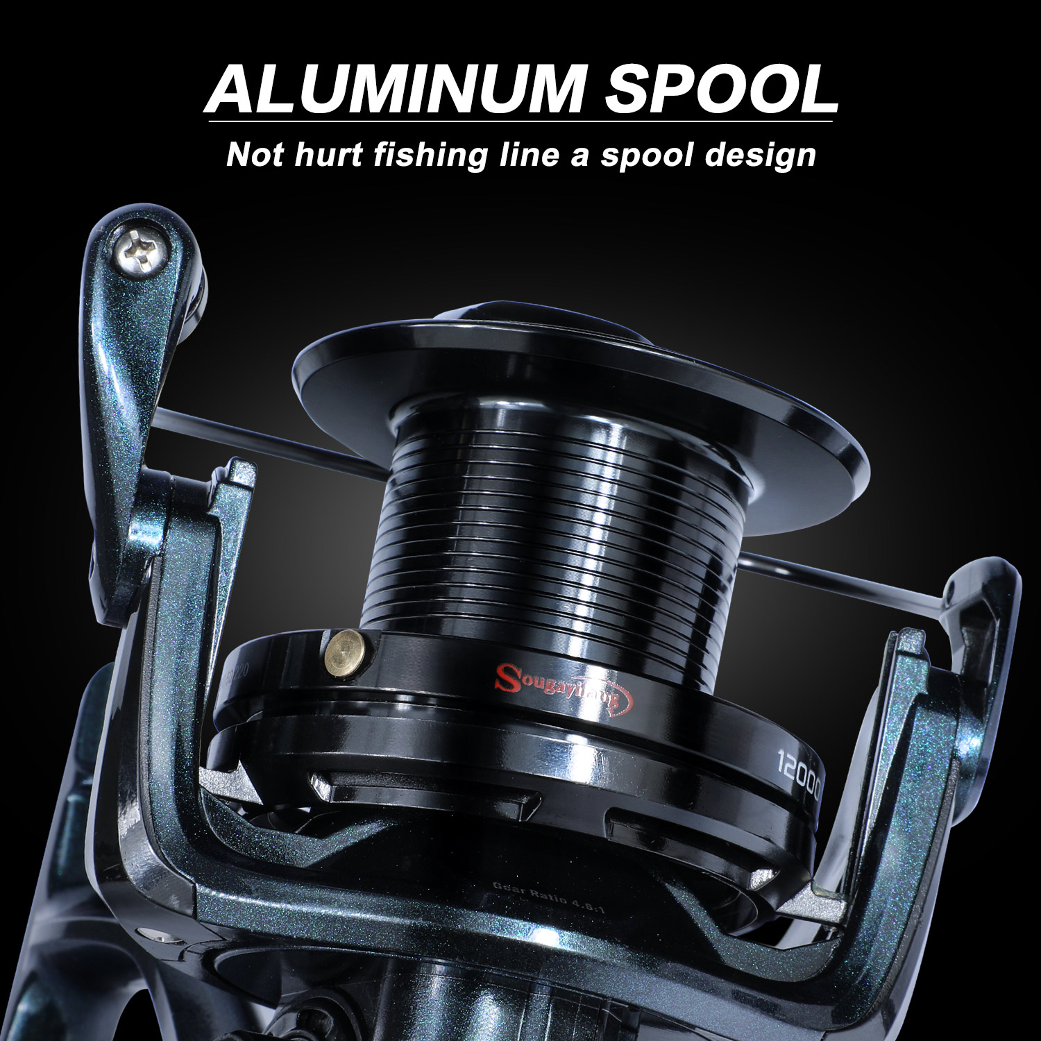 Sougayilang Full Metal Waterproof Spinning Reel – 9000/10000/12000 ...