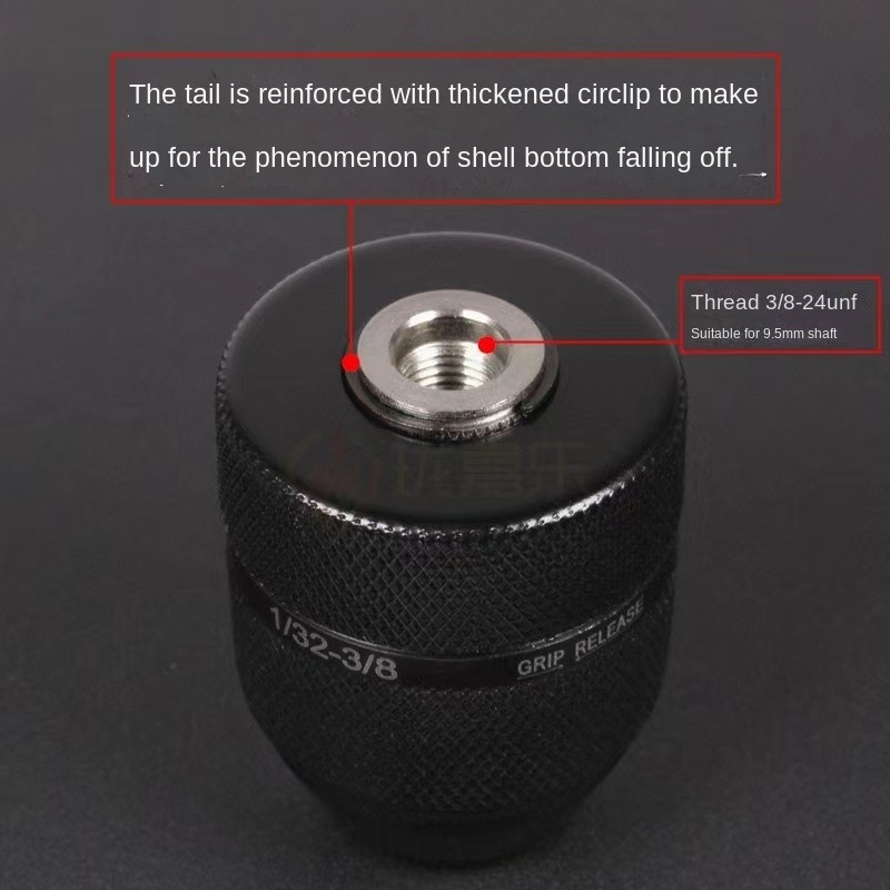One piece black full metal ratchet self-locking threaded interface ...