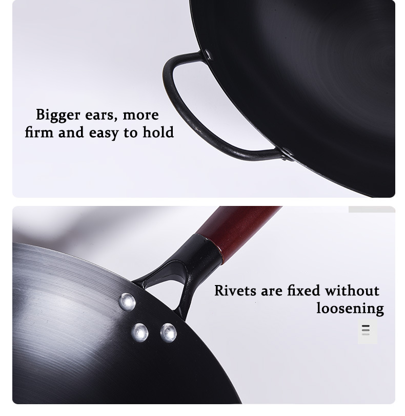 High quality non stick wok 32/36/40 kuali non stick without coating Non ...