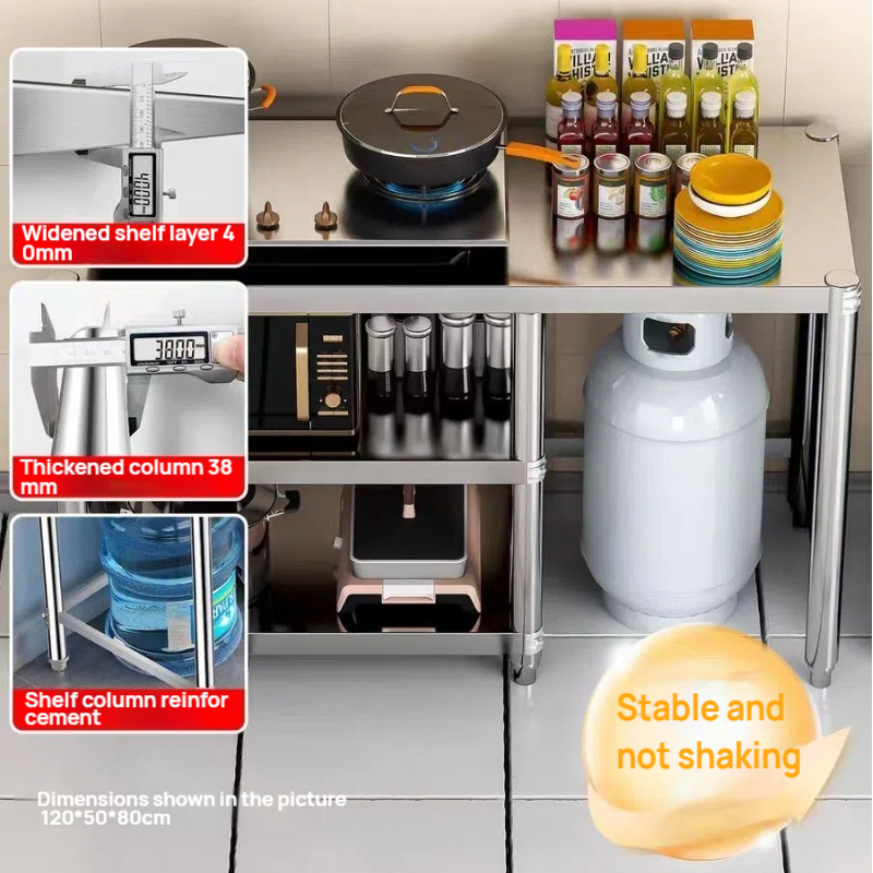 Kitchen Stove Rack Gas Rak cabinet dapur rak dapur gas 304 Stainless ...