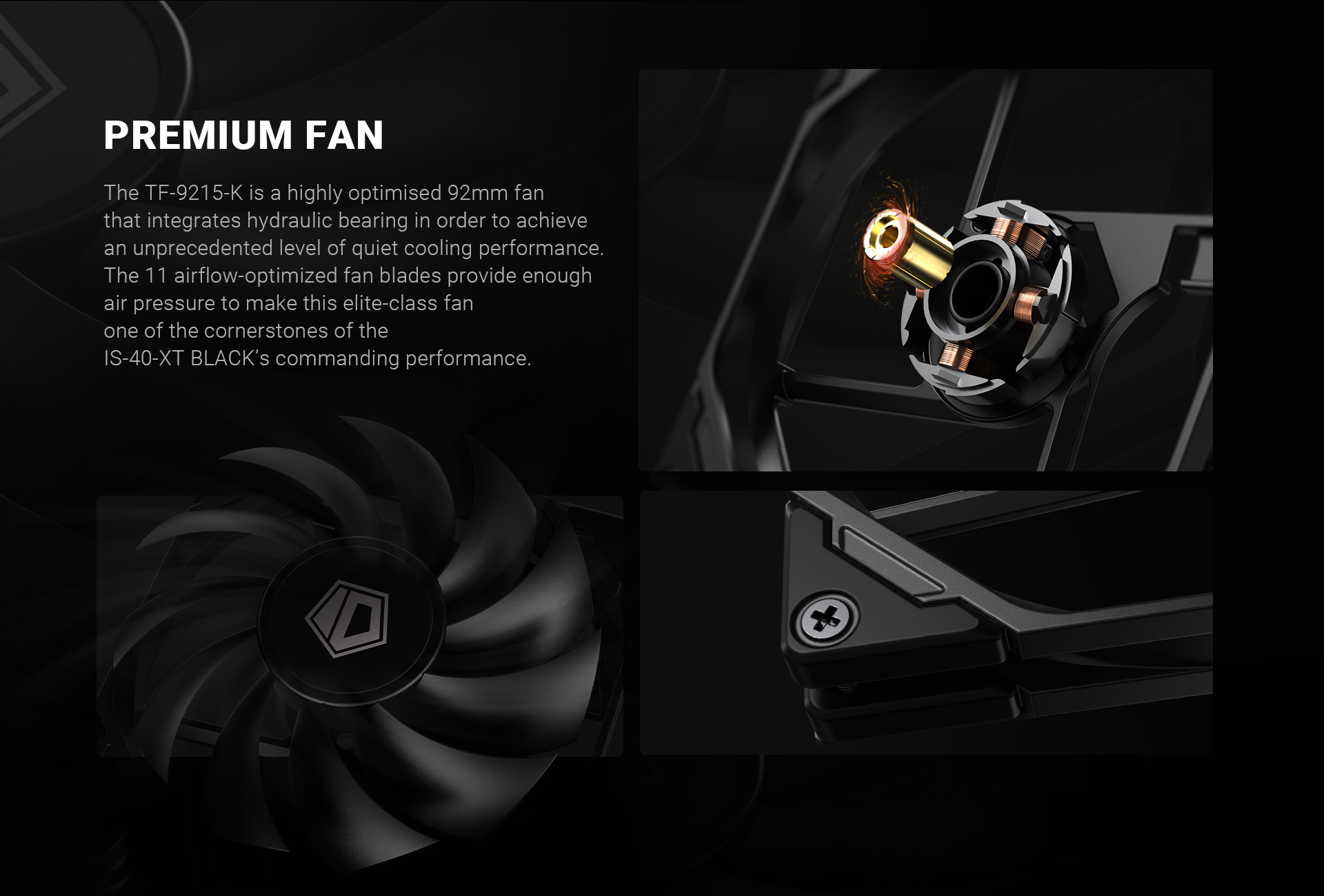 ID-Cooling IS-40-XT Black 47mm Low Profile Radiator 13th LGA1700 Ryzen ...