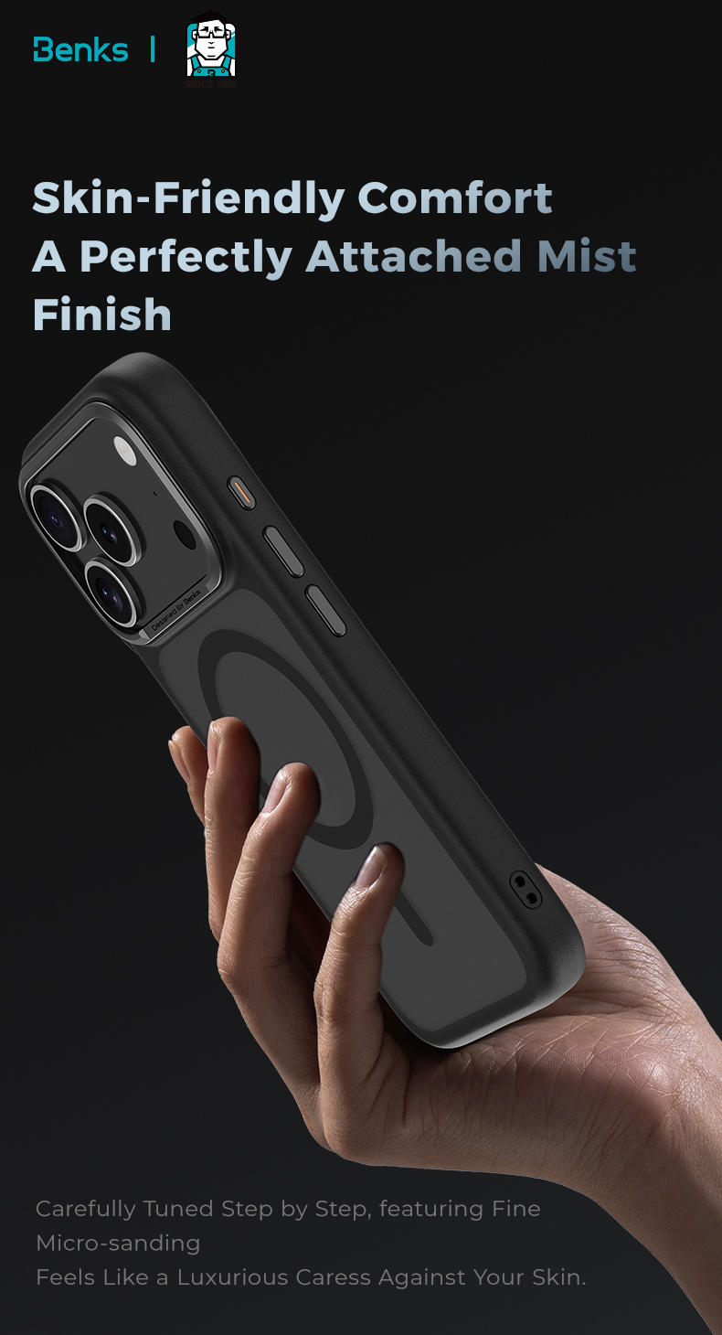 [Benks Official] Magnetic Mist Phone Case with Camera Control Button ...