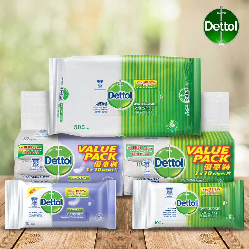 Dettol Original Anti-Bacterial Wet Wipes/tissue 50's | Shopee Malaysia