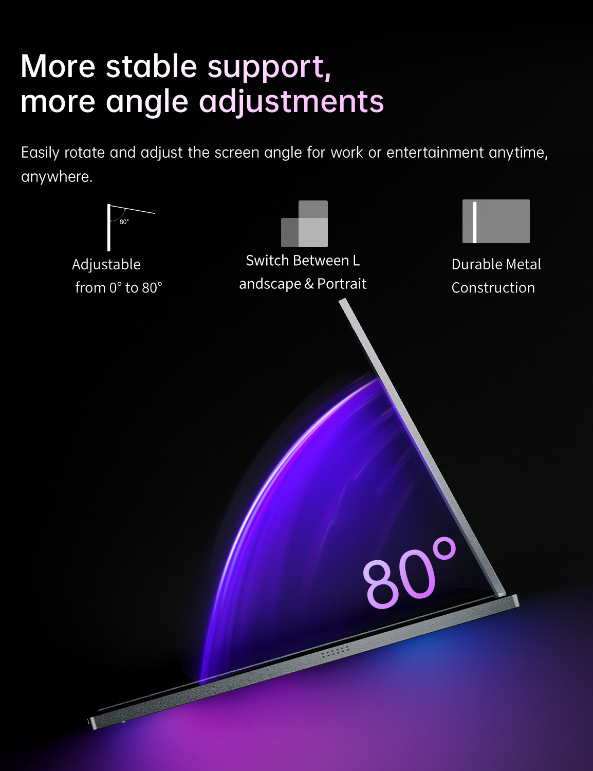 ARZOPA-Z1FC 144Hz Portable Gaming Monitor 100% sRGB For Switch ...