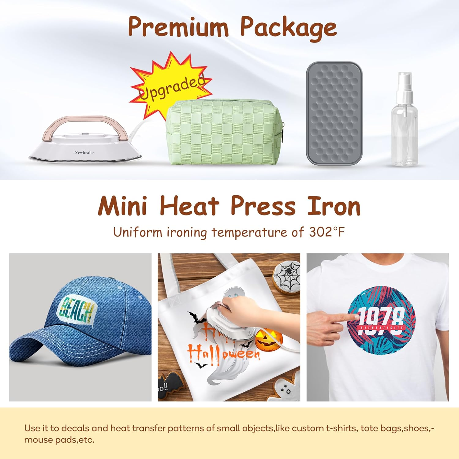 Travel Iron with Dual Voltage 120V/220V Dual Voltage Lightweight Dry ...