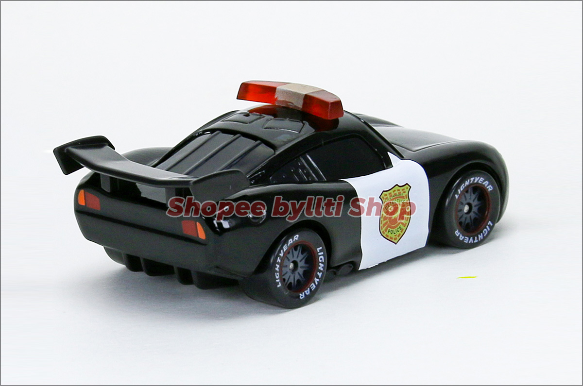 Mattel Disney Pixar Cars Toon Sheriff Lightning McQueen Police Car 1:55 ...