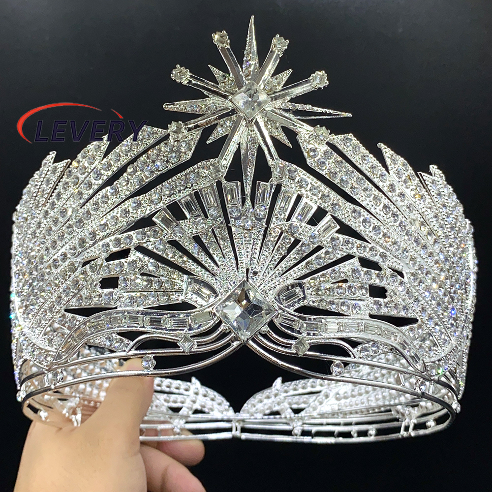 Levery Women Crystal Wedding Tiara and Crowns for Girls Rhinestones ...