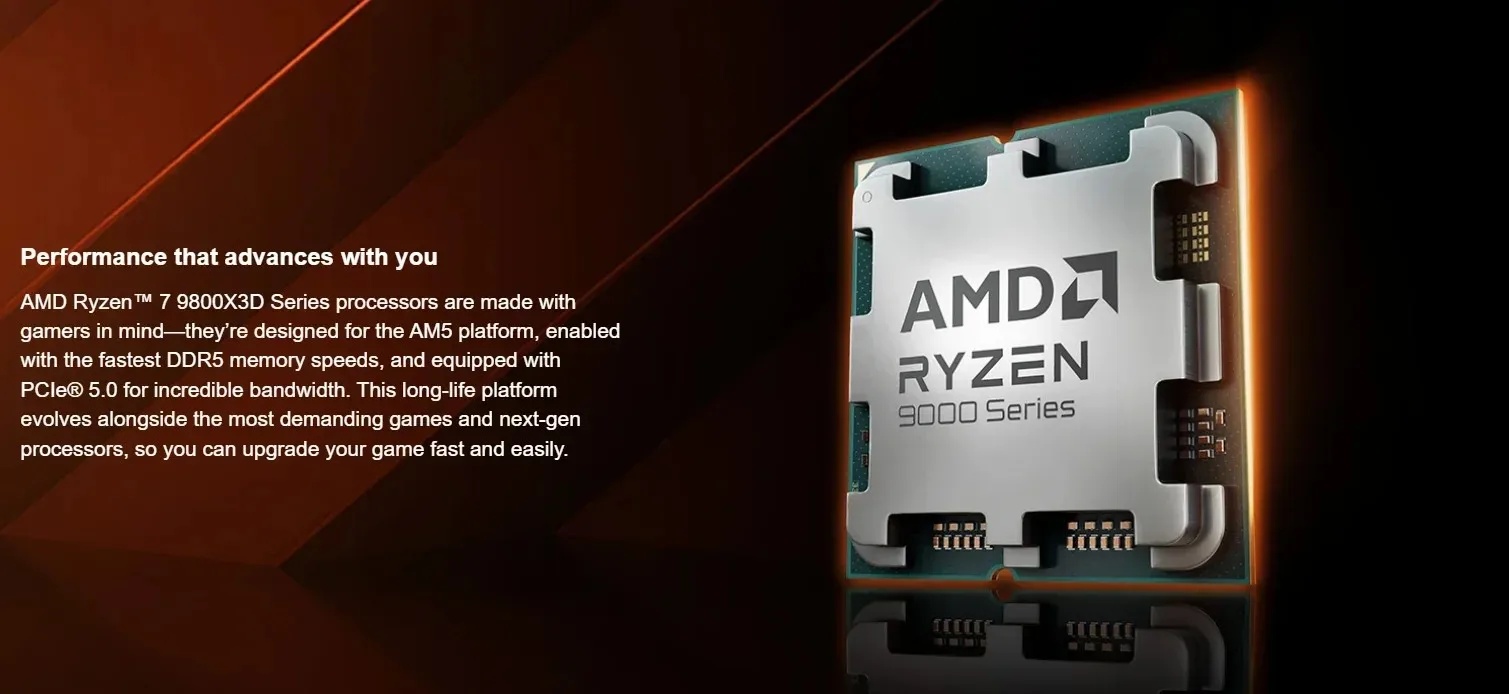 AMD Ryzen 7 9800X3D New 8C 16T 5.0GHz 5NM DDR5 CPU Integrated Graphics ...