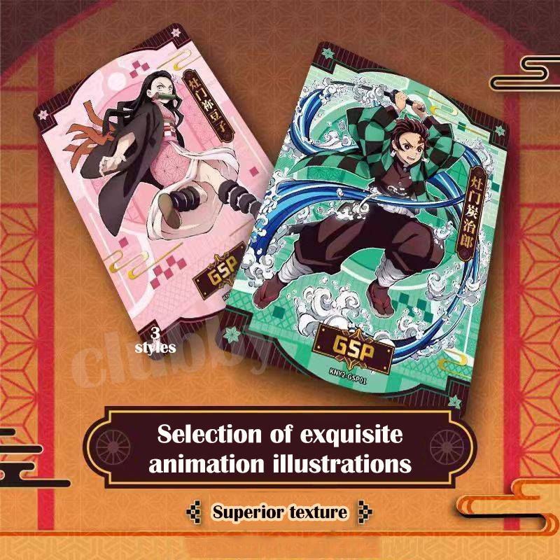 Full box Demon Slayer Thick Card Akaza Shinobu Rare SSP/GSP/LGR kad ...