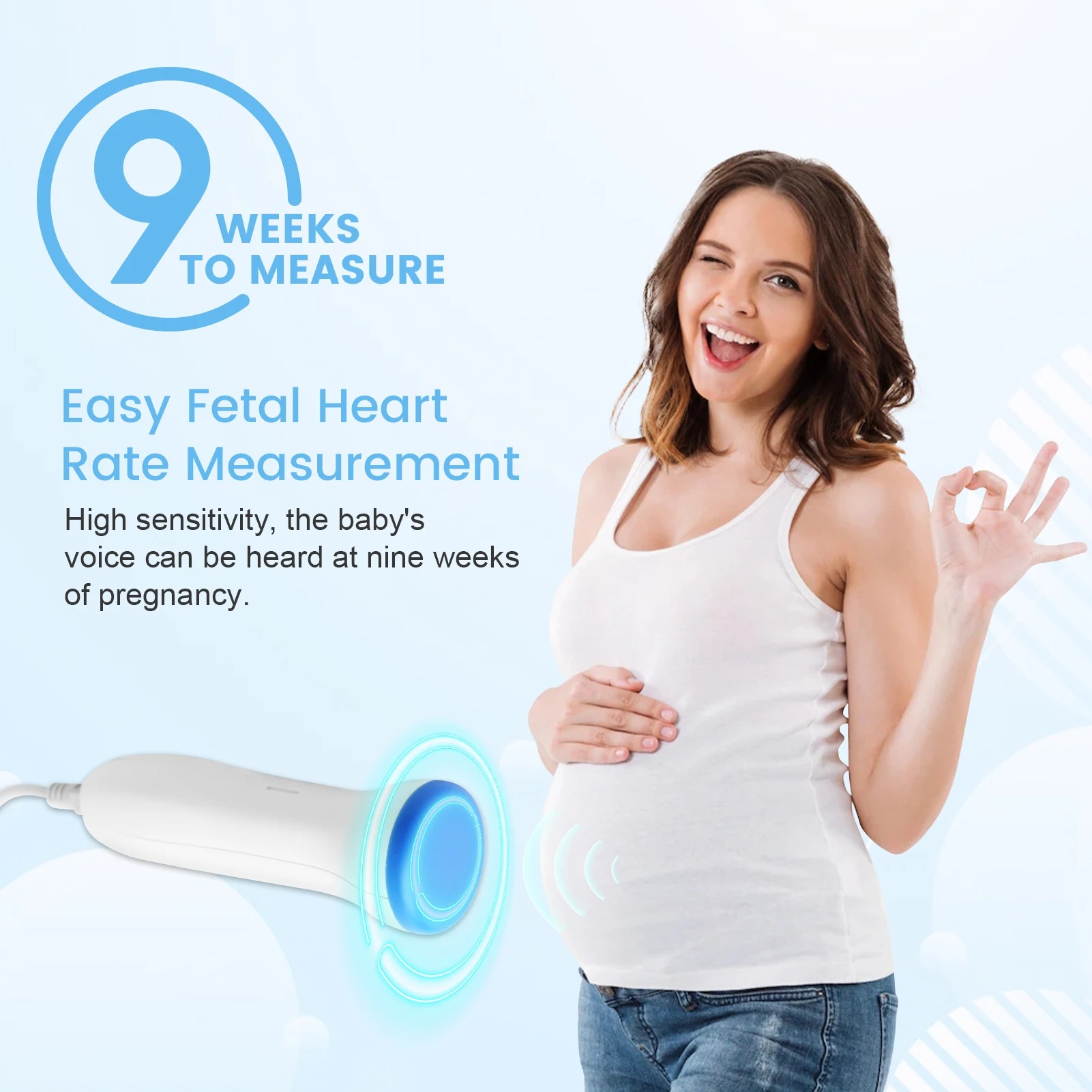 【Free Battery】【Instock locally】3.0Hz Doppler Fetal Heart Detector ...
