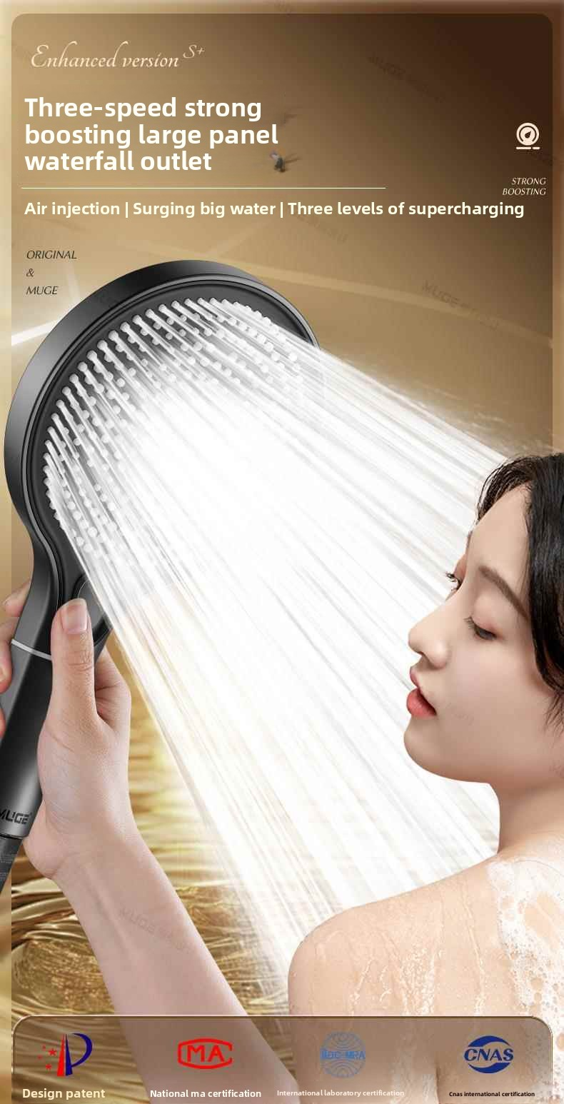 (1 year warranty) Hand Shower Bathroom Package 15cm High Pressure ...