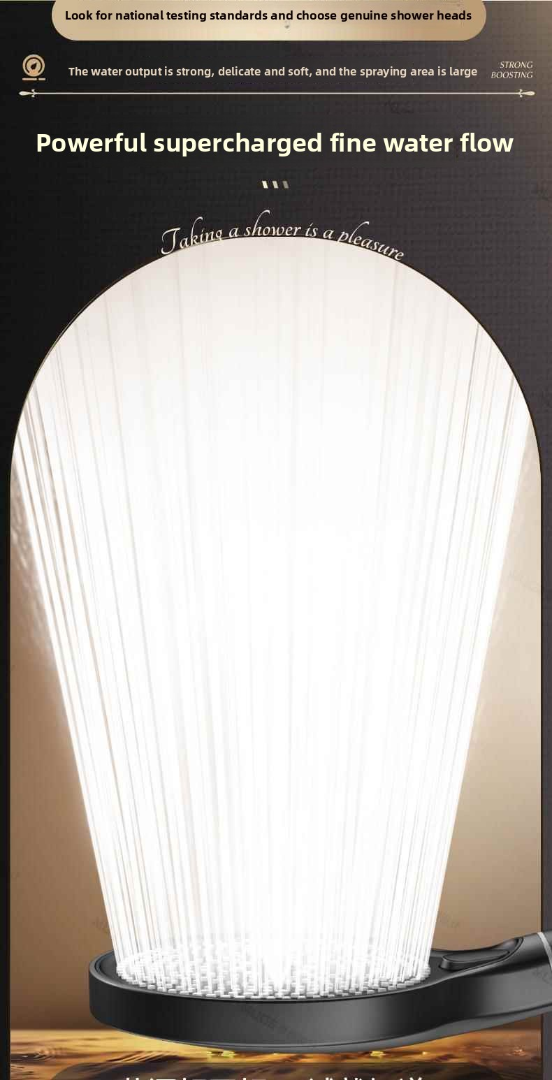 (1 year warranty) Hand Shower Bathroom Package 15cm High Pressure ...