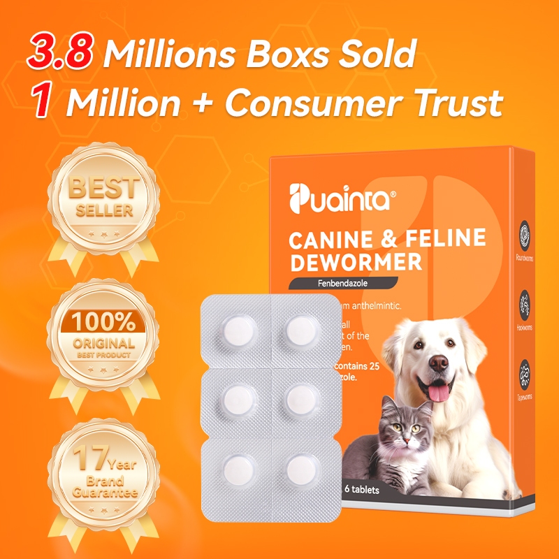 【BULK PURCHASE BUNDLE】PUAINTA Pet Dewormer Tablet Anti Hookworm ...