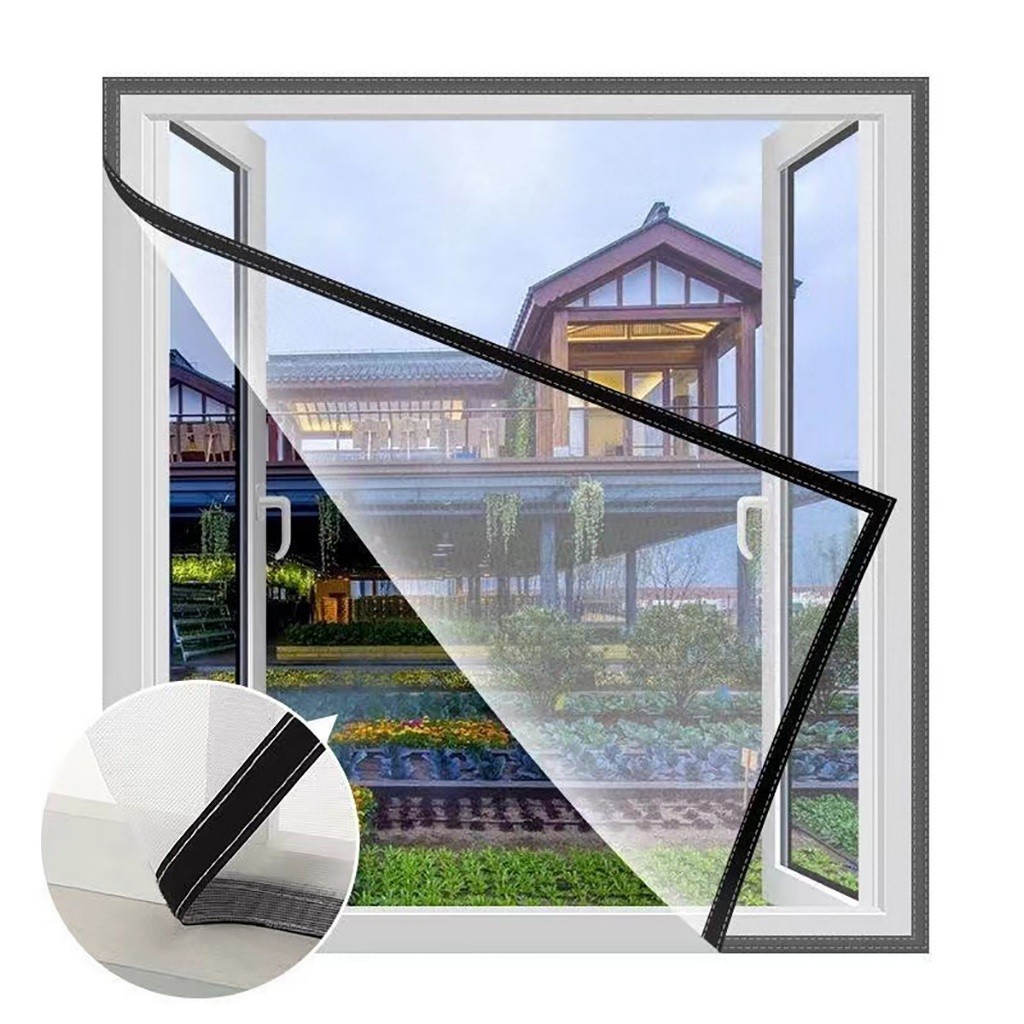 [ship in 24h]100%Anti-mosquito Window Screen Velcro Mosquito Net Insect ...