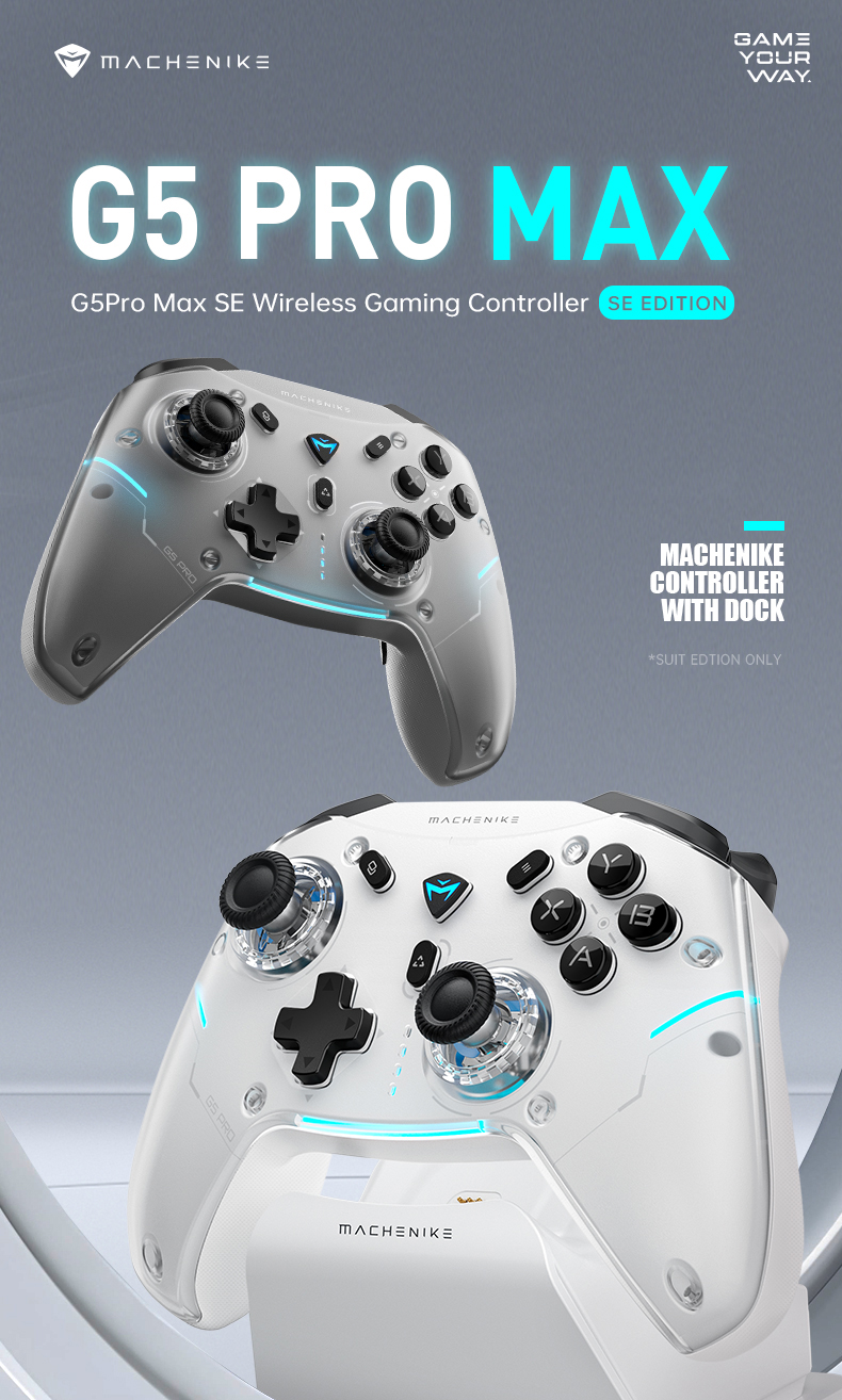 Machenike G5 Pro Series Wireless Gamepad Controller, Hall Linear ...